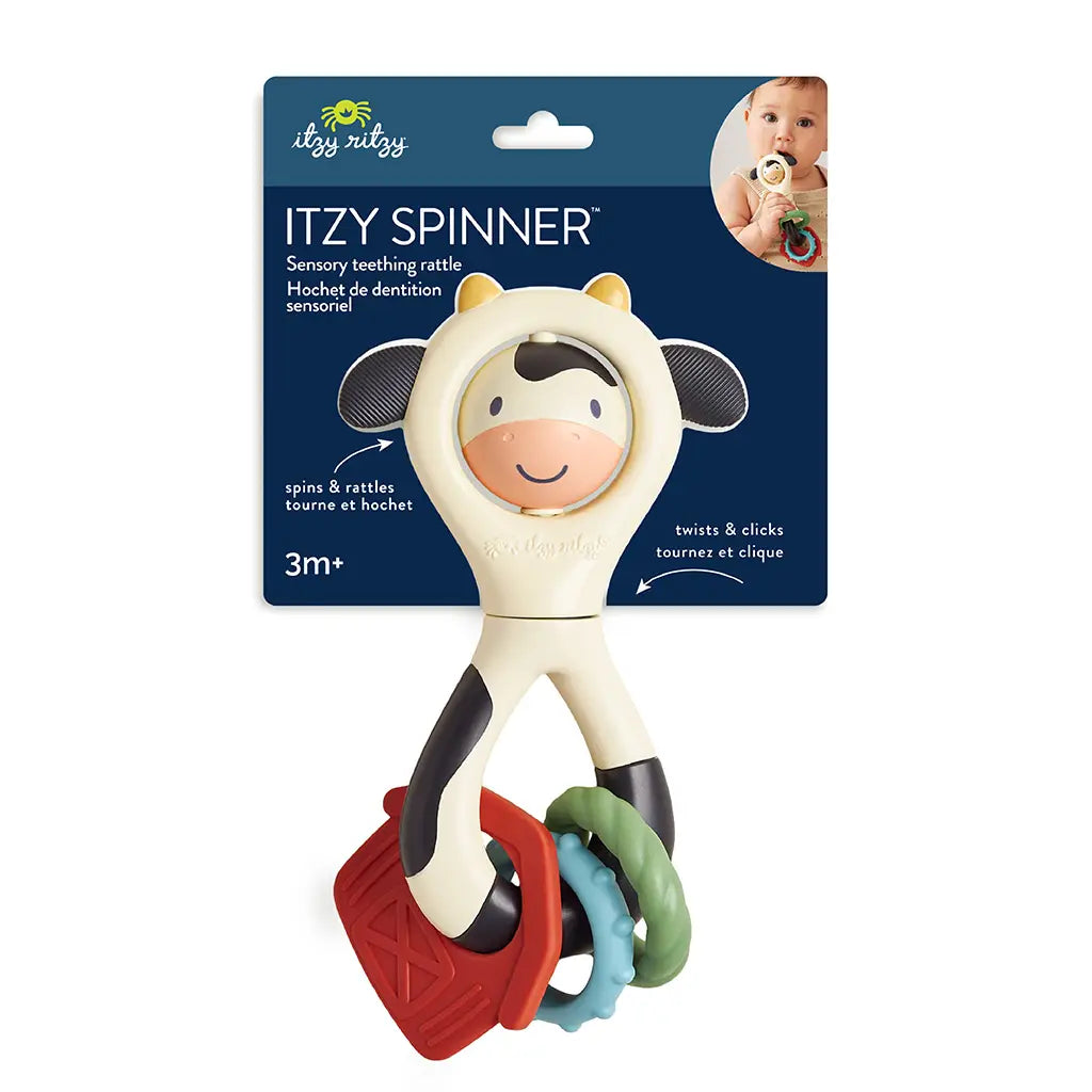 Itzy Spinner Sensory Teething Rattle – Simply Sweet Kids